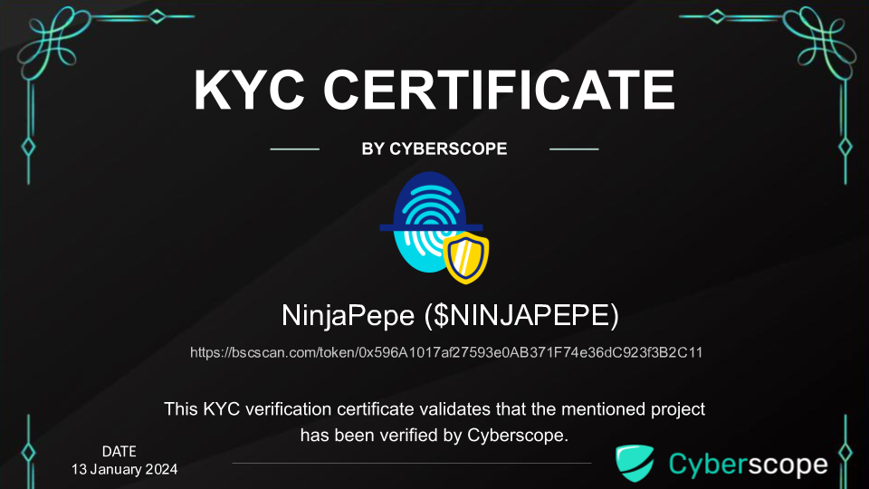 #NinjaPepe team has now completed the KYC - Ninja Pepe - Medium