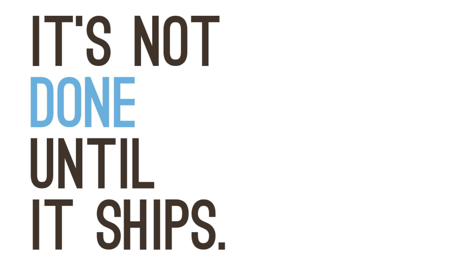 Ship Faster with Code Pipelines. “It’s not done until it’s shipped ...