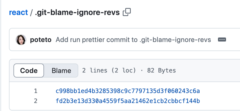 `.git-blame-ignore-revs` to ignore bulk formatting changes. | by Ramu Narasinga | Medium