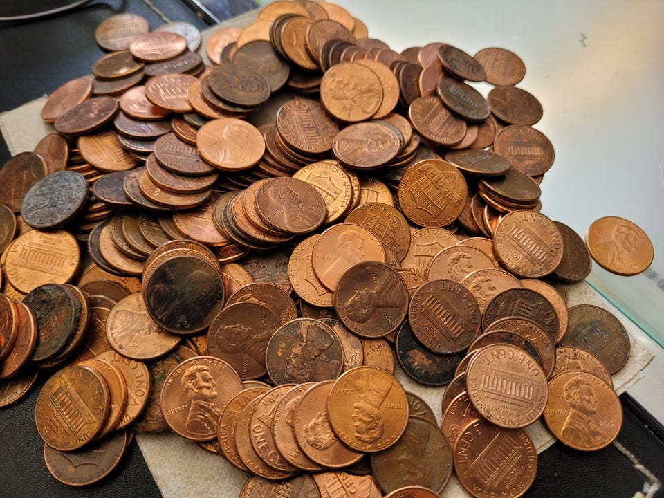 Forced to Count My Coins. If only, if only they were gold | by T. Mark ...