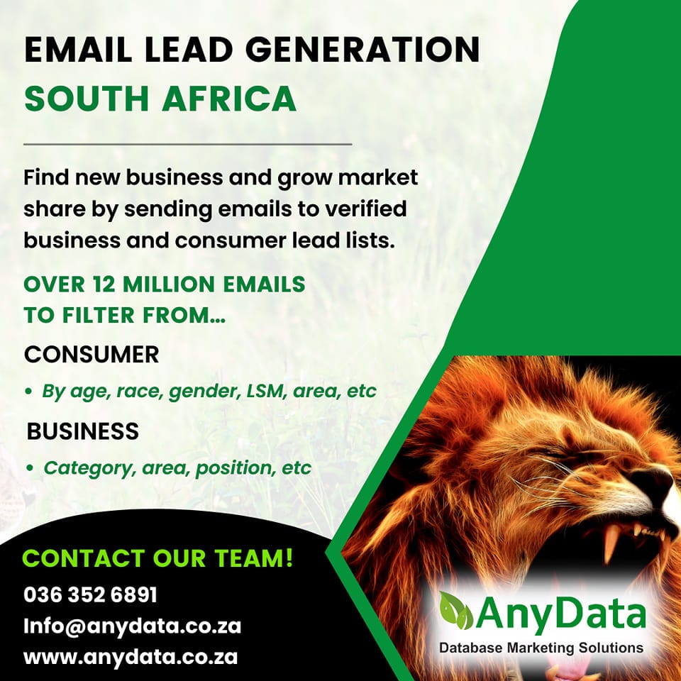 Email Lead Generation South Africa | by Any Data | Medium