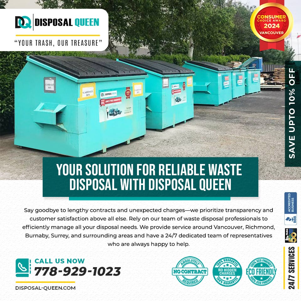 Your Solution for Reliable Waste Disposal with Disposal Queen ... Your Solution for Reliable Waste Disposal with Disposal Queen ...