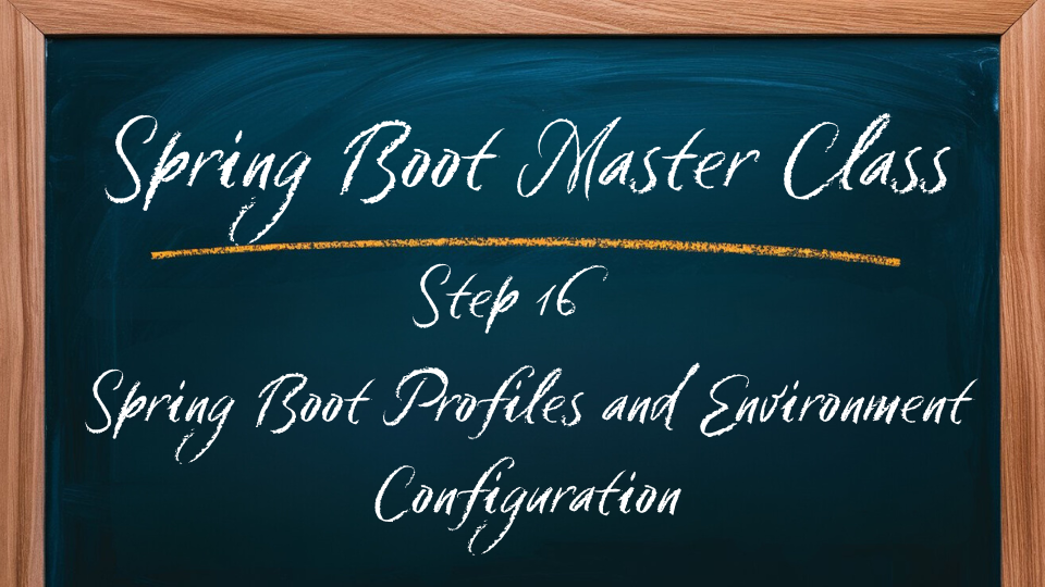 Mastering Spring Boot: Step 16 — Spring Boot Profiles and Environment ...
