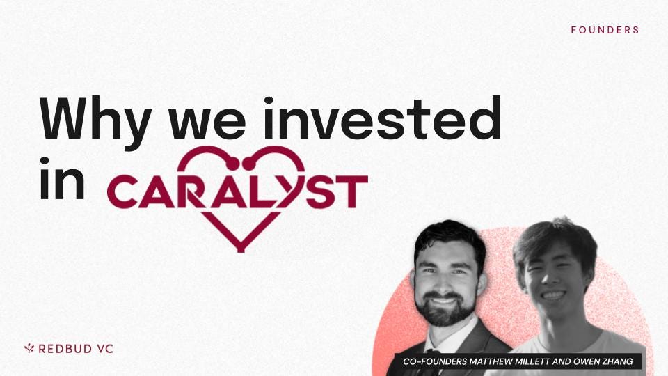 Why We Invested In Caralyst Health | by Brett Calhoun | Redbud VC | Medium