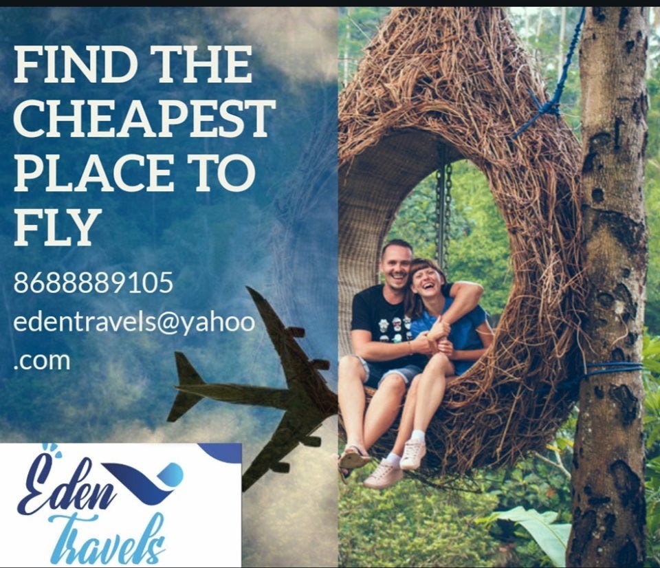 EDEN TRAVEL. Get Best Fares on Flight Bookings only… | by eden travels ...
