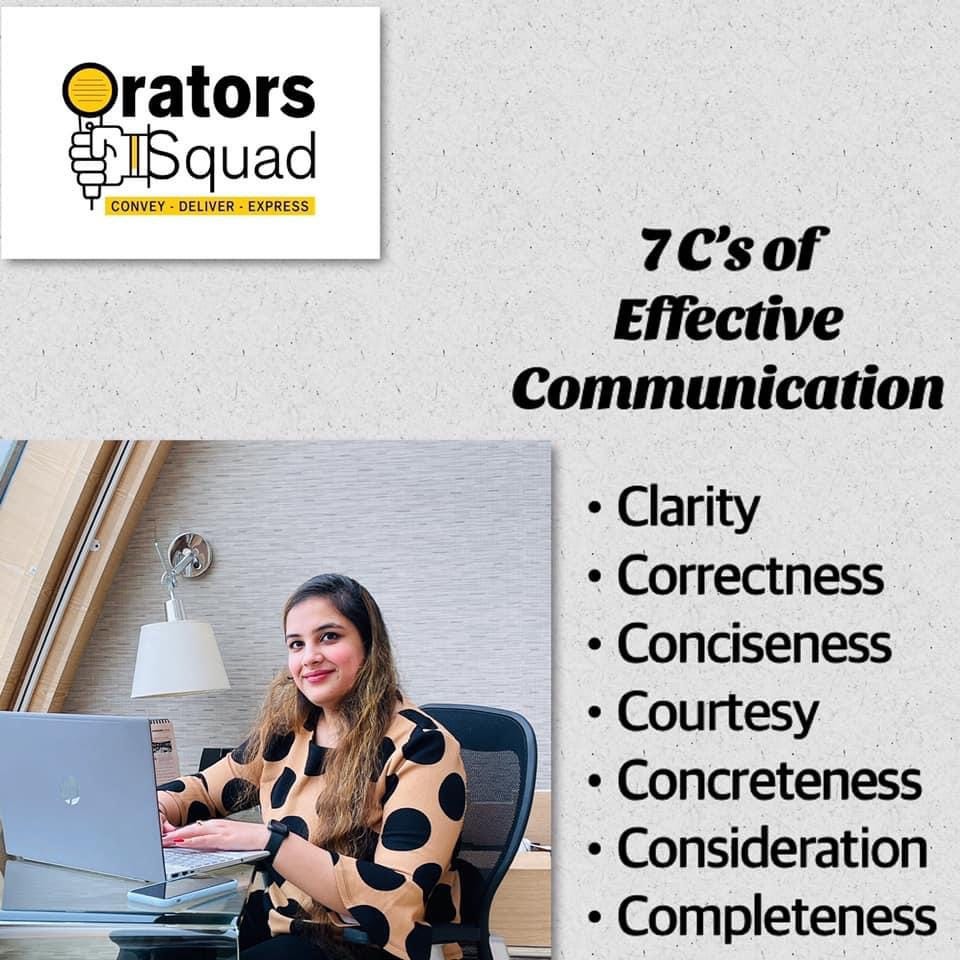 The 7 C’s of communication which can make our speech even effective are ...