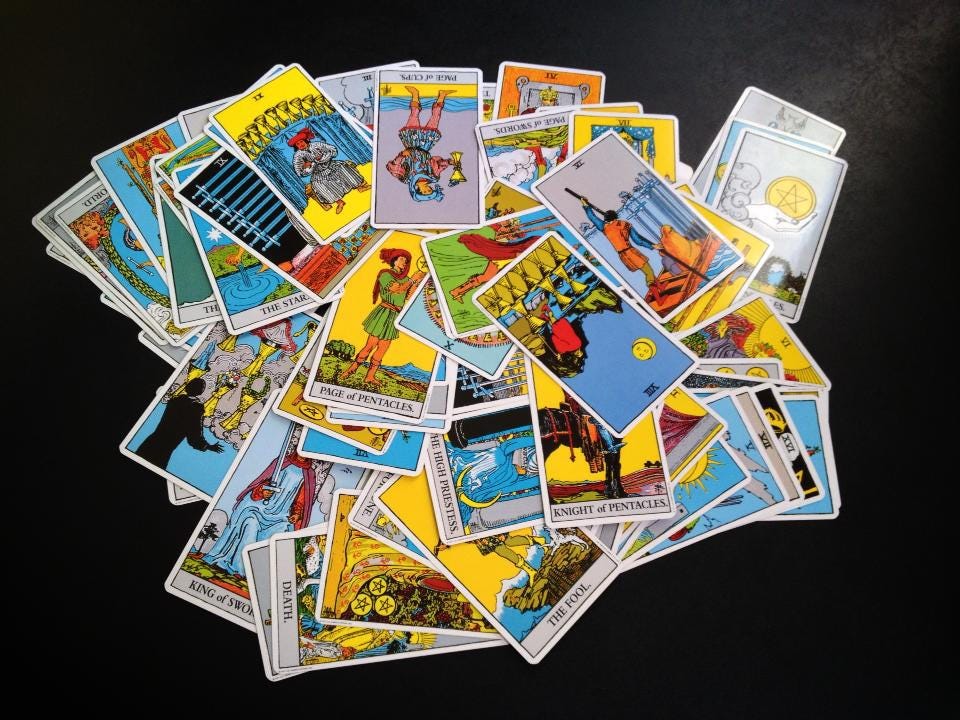 6 CARDS FROM THE MAJOR ARCANA. The tarot is a pack of playing cards ...