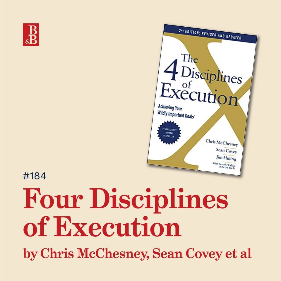 Three big ideas from the book The Four Disciplines of Execution by Sean ...