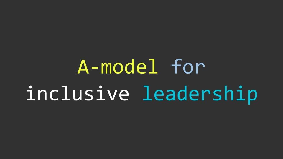 A-Model for Inclusive Leadership. Do you want to be an inclusive ...