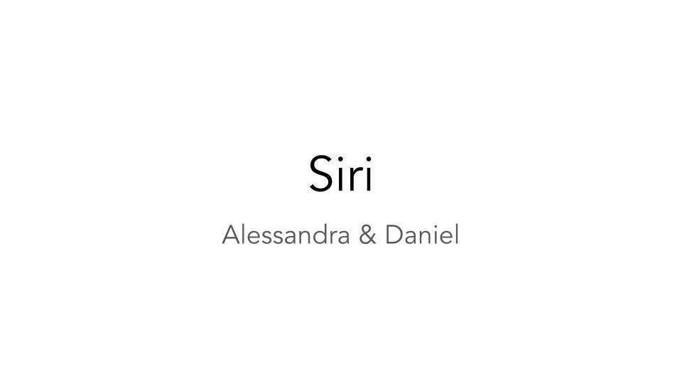UX Siri | by Daniel Feuer | Medium