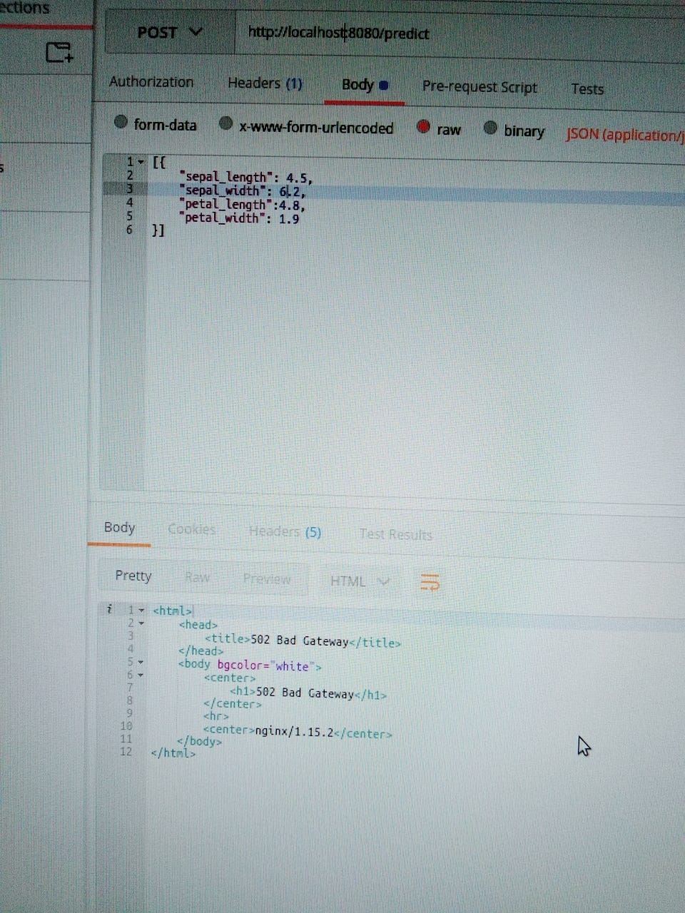 After completing all the steps successfully, when i perform post ...