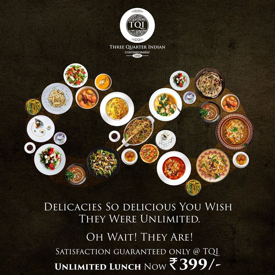 Rooftop restaurants in Ahmedabad for Delicious Unlimited Lunch by Three ...