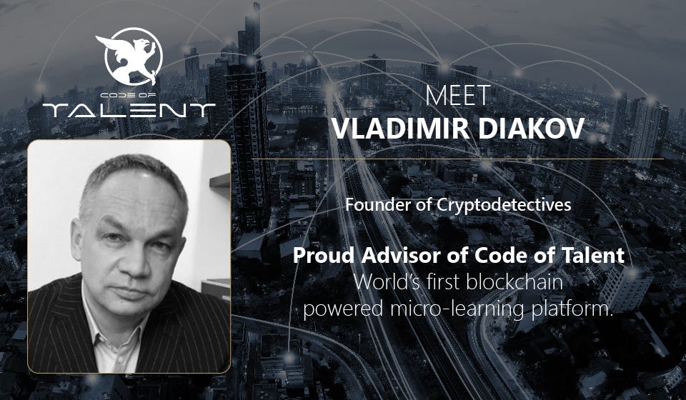 Meet Vladimir Diakov, founder of Cryptodetectives and proud Code of ...