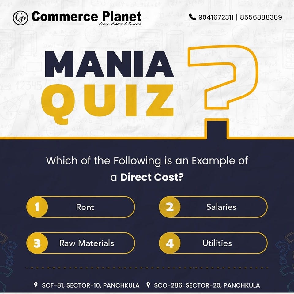 Mania Quiz? | Best Commerce Institute In Panchkula Dive into the world ...