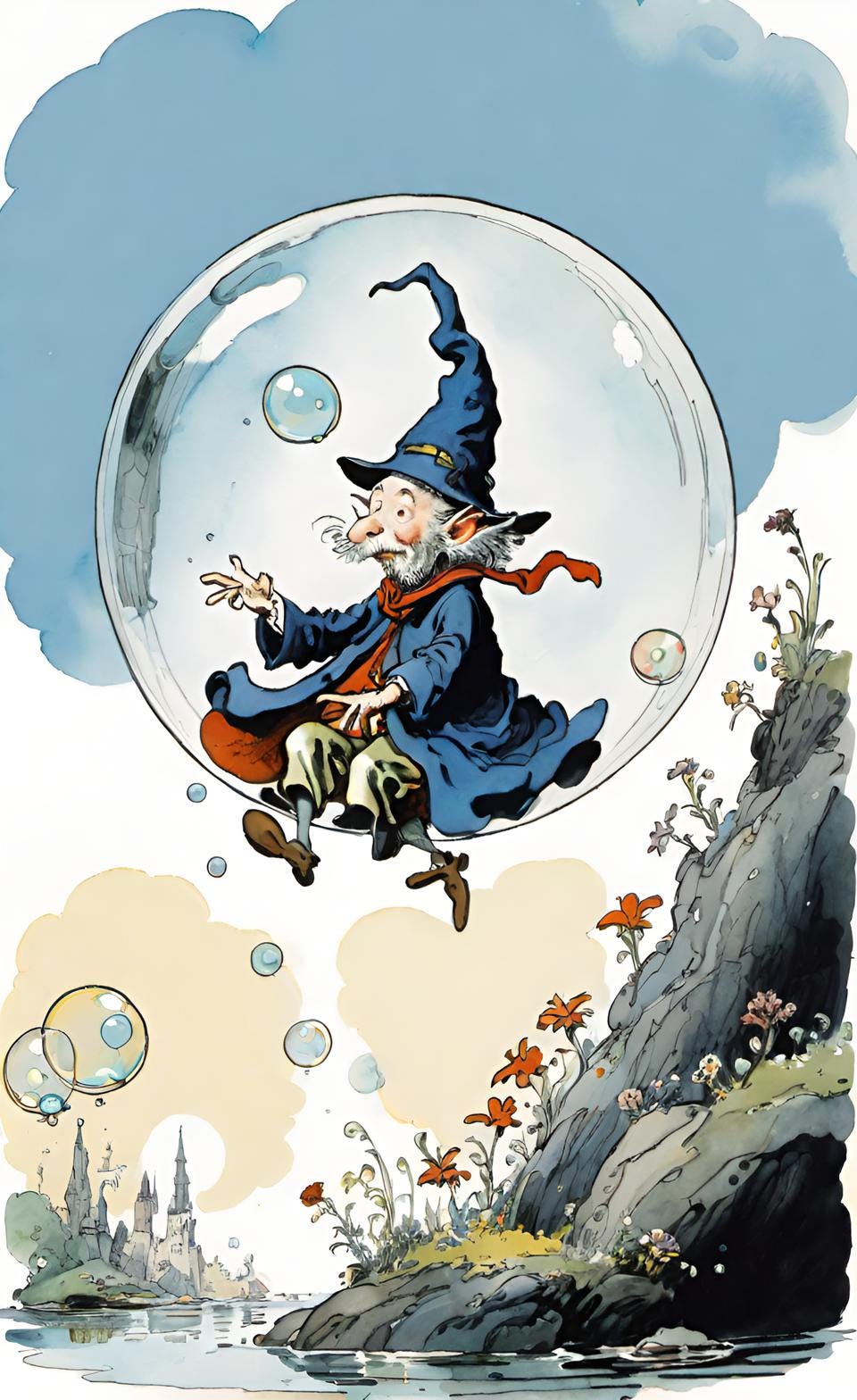 Quest for the Golden Bone, Pt. 1. The wizard traverses the surface of a ...