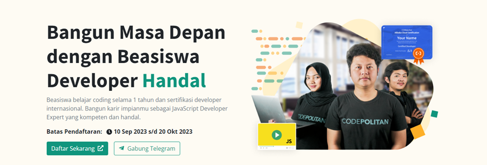 Pengalaman Mengikuti Program DevHandal dan tersertifikasi Certified ...