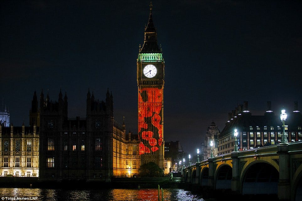 Projections on Famous Buildings. Projecting images on well-known… | by ...