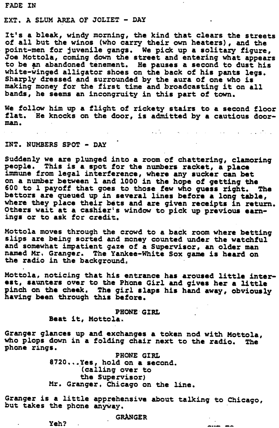 Page One: “The Sting” (1973) - Go Into The Story
