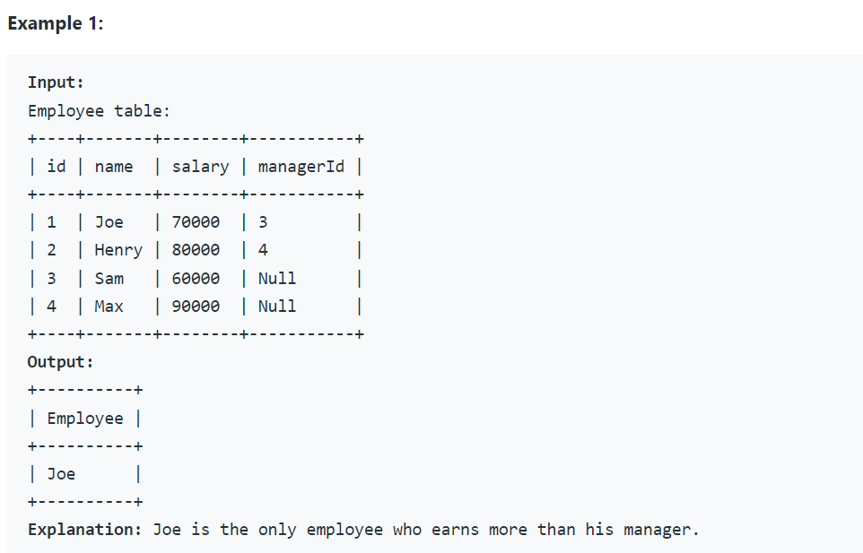 [MySQL — leetcode解題]Employees Earning More Than Their Managers - Jason Shiu - Medium
