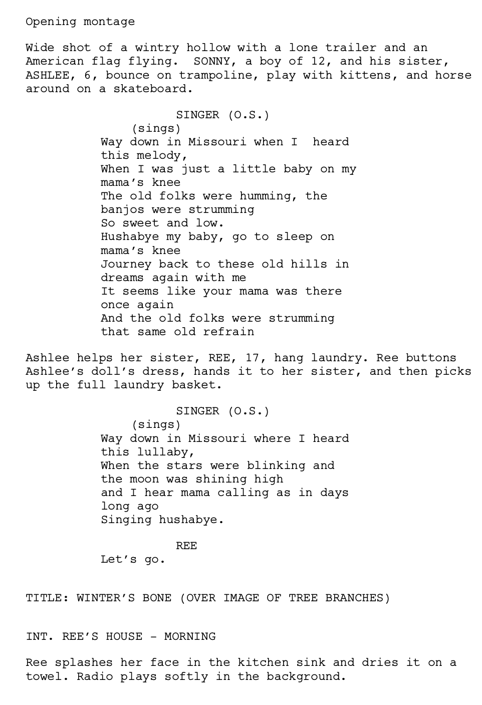 Page One: ‘Winter’s Bone’ (2010) - Go Into The Story