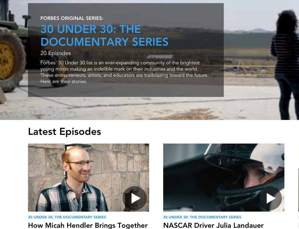 Forbes 30 Under 30 docu-series: Decoding elements of visual ...
