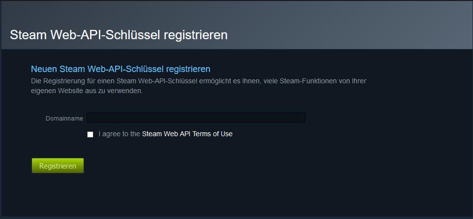 Einen Steam Web-API-Schlüssel erstellen - Tokomino - Medium