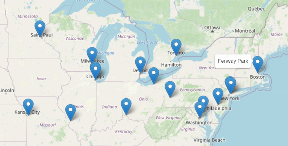 Measuring MLB Team Travel Distance | by Thomas Nestico | Medium