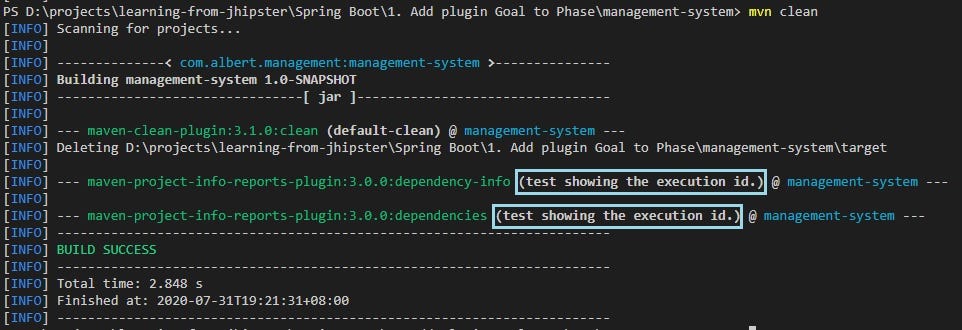 (2) 使用 Maven 將 Plugin Goals 綁定至 Phase | by Albert Hg | learning-from-jhipster | Medium