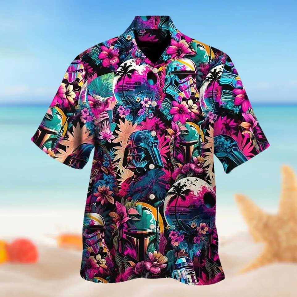 Star Wars Synthwave Darth Vader Hawaiian Shirt | by Helen Diaz | Jan ...