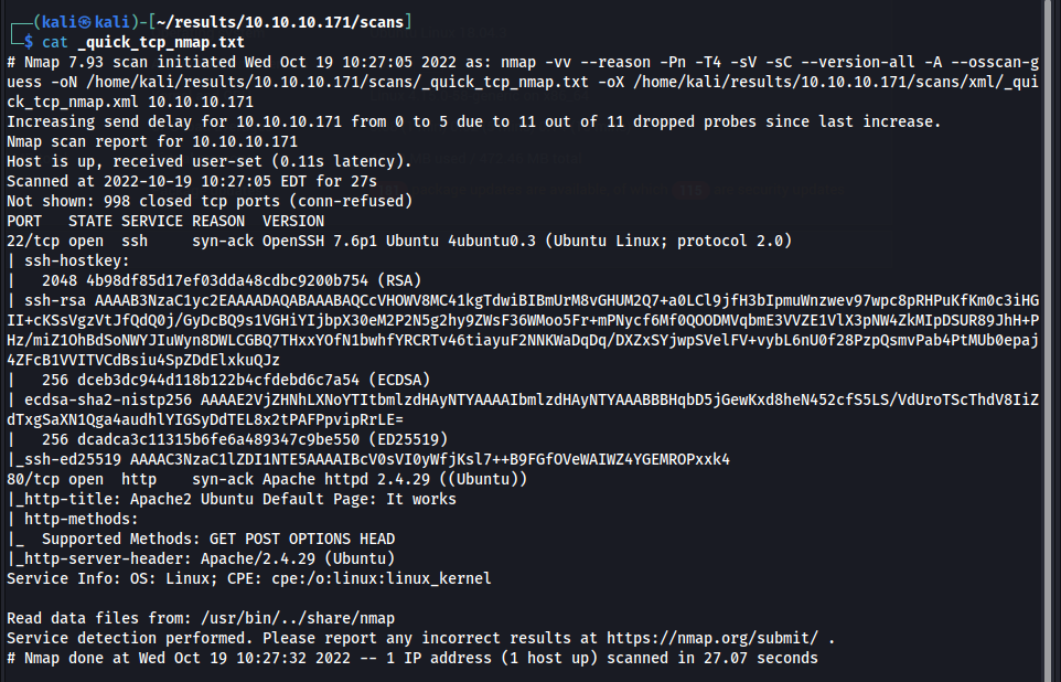 [Linux][Easy][HTB] OpenAdmin. A quick nmap scan reveals open ports 22… | by Christopher Lia | Medium