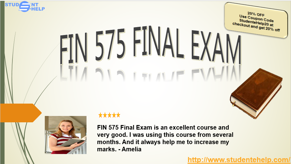 New FIN 575 Final Exam Solutions for Project Budget and Finance | by ...