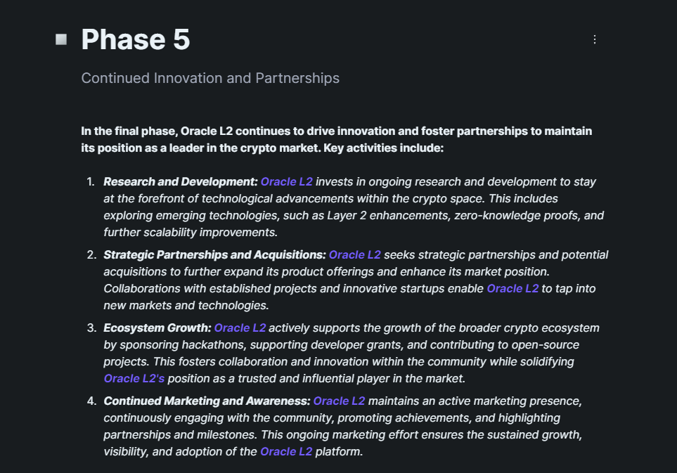 🟣 Phase 5 — RoadMap #OracleL2 - Oracle L2 - Medium