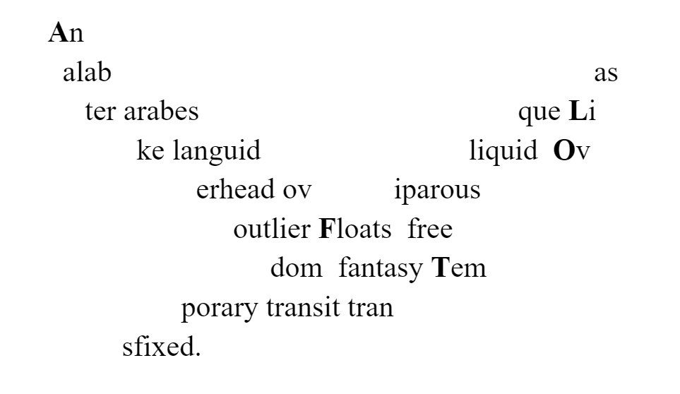 ALOFT - Paper Poetry - Medium