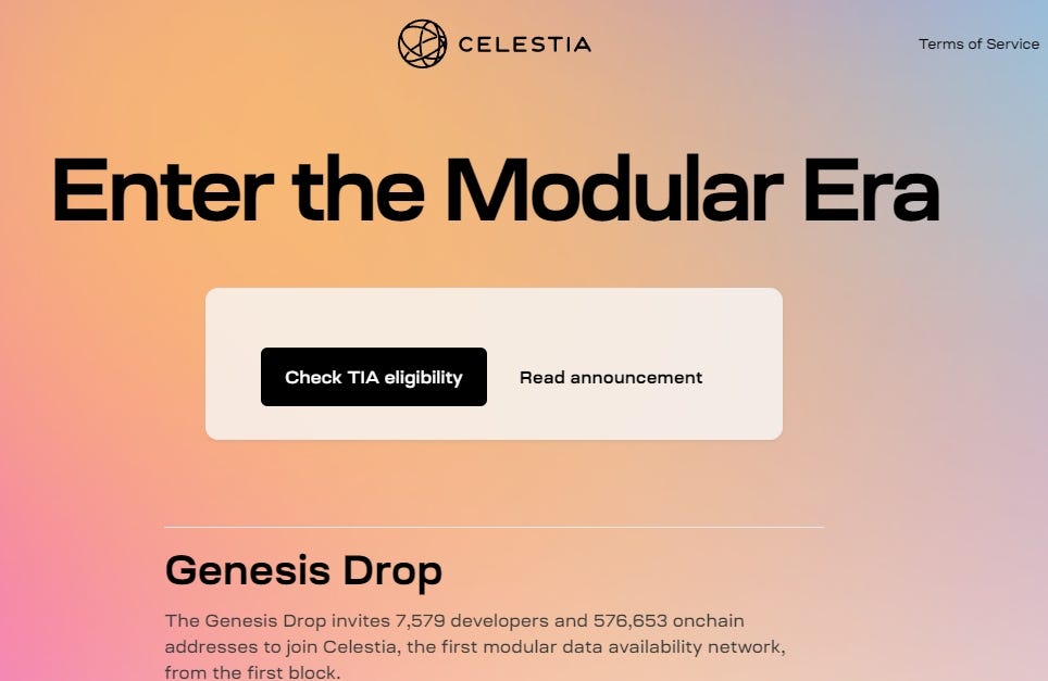 $TIA Airdrop: How to get eligibility for Celestia Coin airdrop? | by cryptoAnthony | Dec, 2023 ...