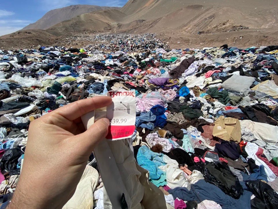 Atacama Clothing Dump. A few weeks ago I spotted this picture… | by Red ...