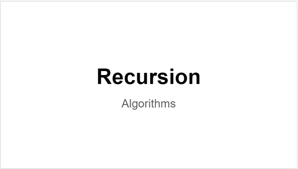 8.Algorithms: Recursion 學習筆記 - ClaireWei - Medium