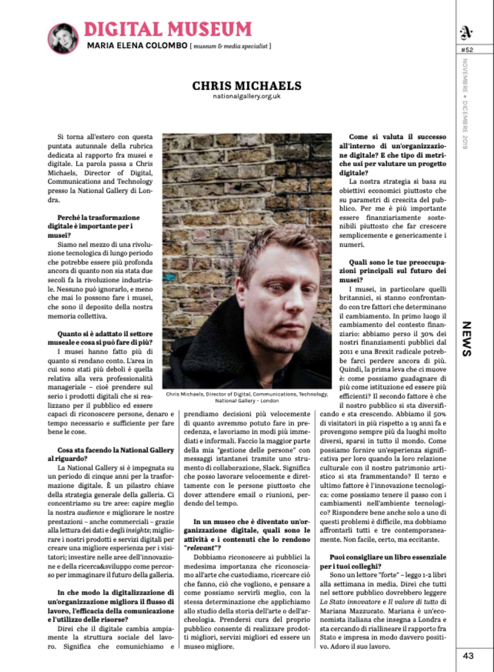 Museum digital Matter with Chris Michaels | by Maria Elena Colombo | Medium