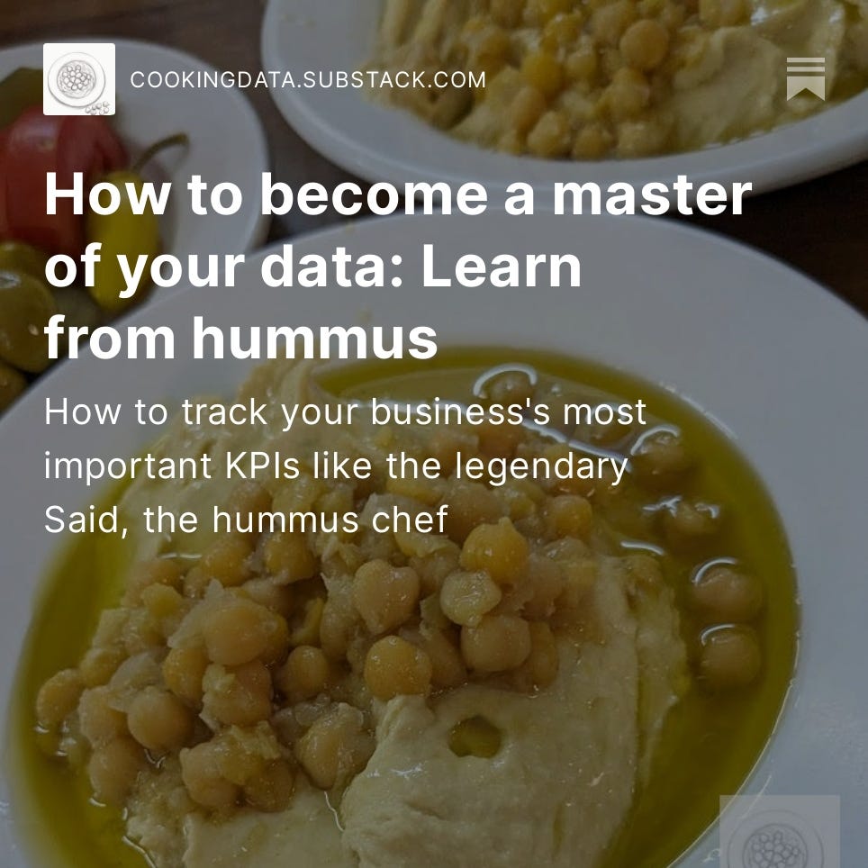 Mastering Your Data: Lessons from a Legendary Hummus Chef | by Lior ...