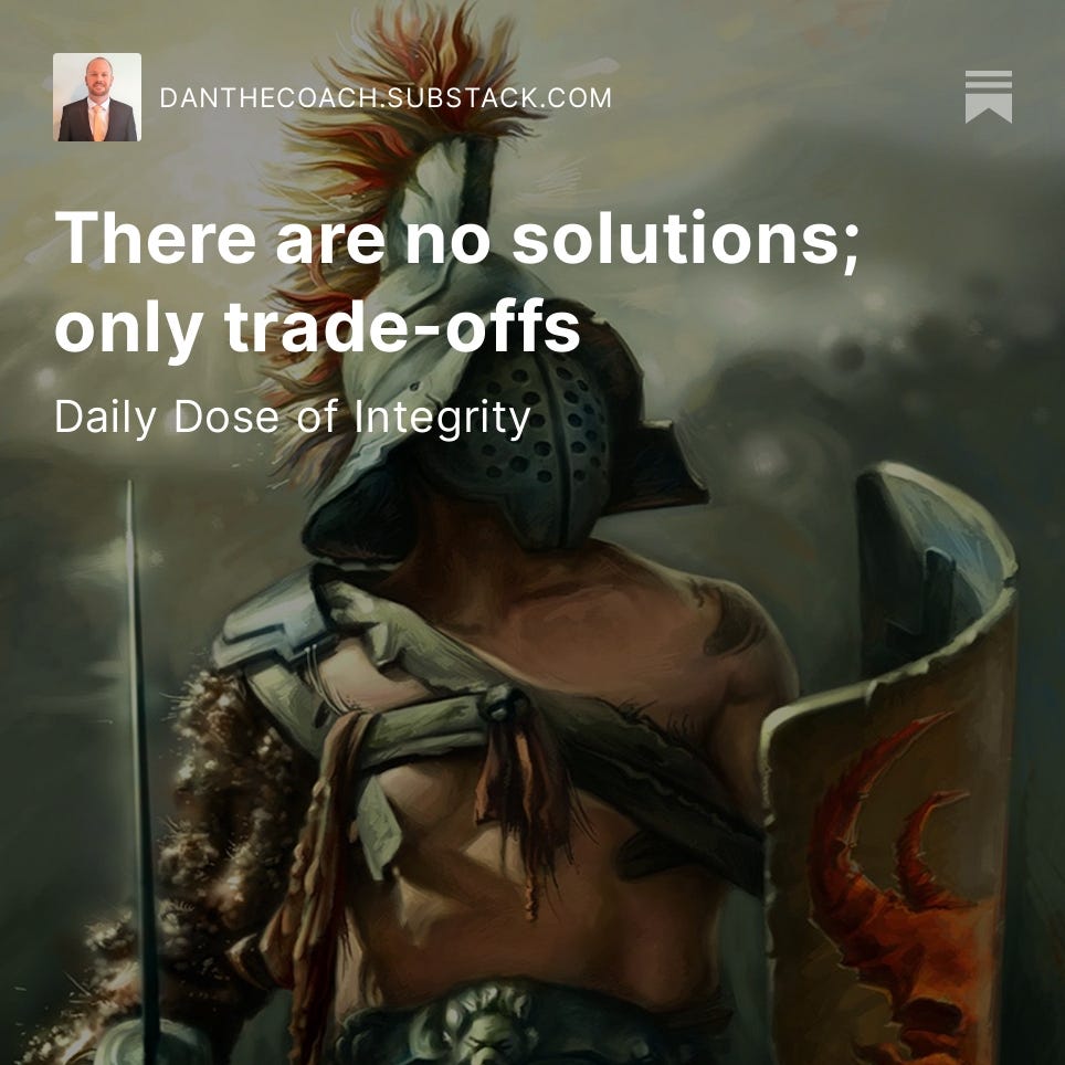 There are no solutions; only trade-offs | by Daniel Munro | Medium