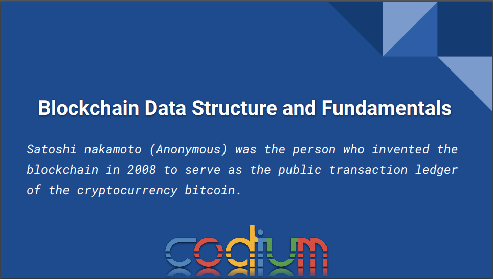 Blockchain data structures and fundamental | by Dheeraj | dheerajpoonia29 | Medium