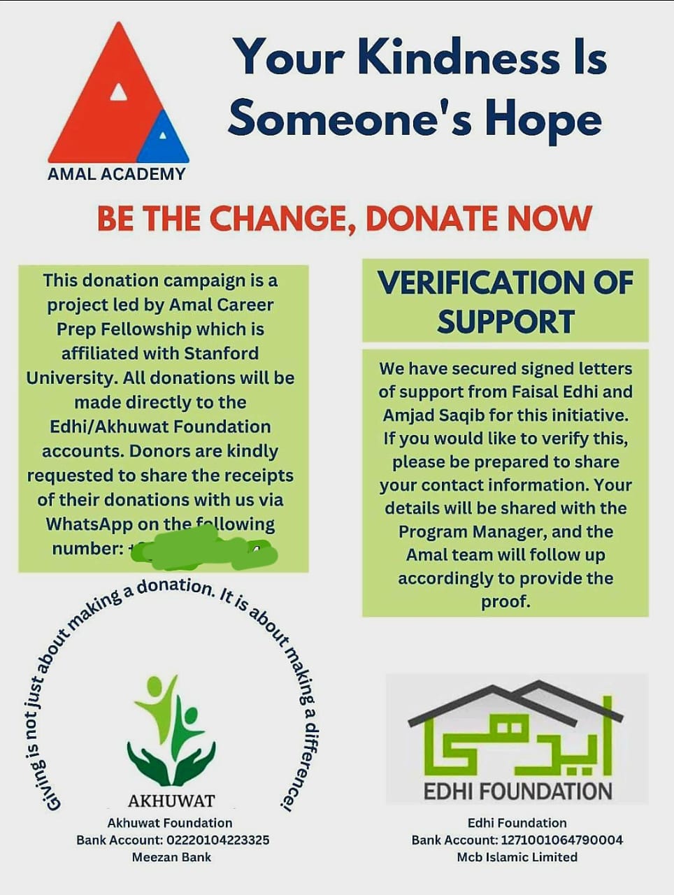 My Experience Collecting Funds for Edhi Foundation and Akhuwat ...