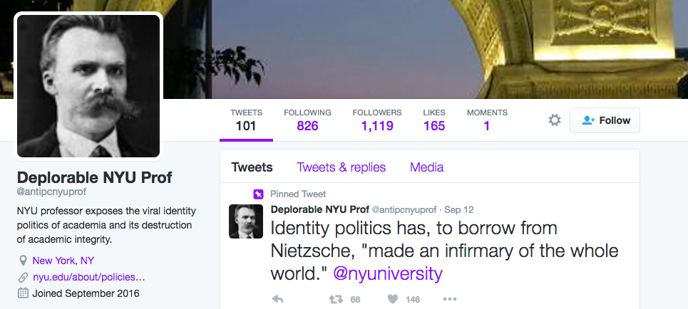 NYU Places “Deplorable NYU” Professor on Paid Leave | by Sam Raskin ...