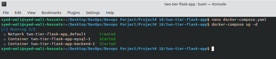 Dockerize The Two Tier Application With Docker Compose Syed Wali Hussain Medium