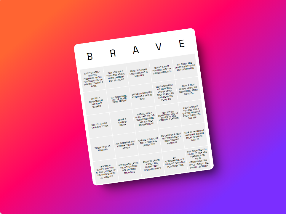 Brave Bingo — Challenging My Comfort Zones in Esports | by Jonathan ...