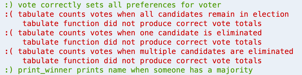 CS50 2020 Pset 3: Of Runoffs and Politics | by SF | Medium