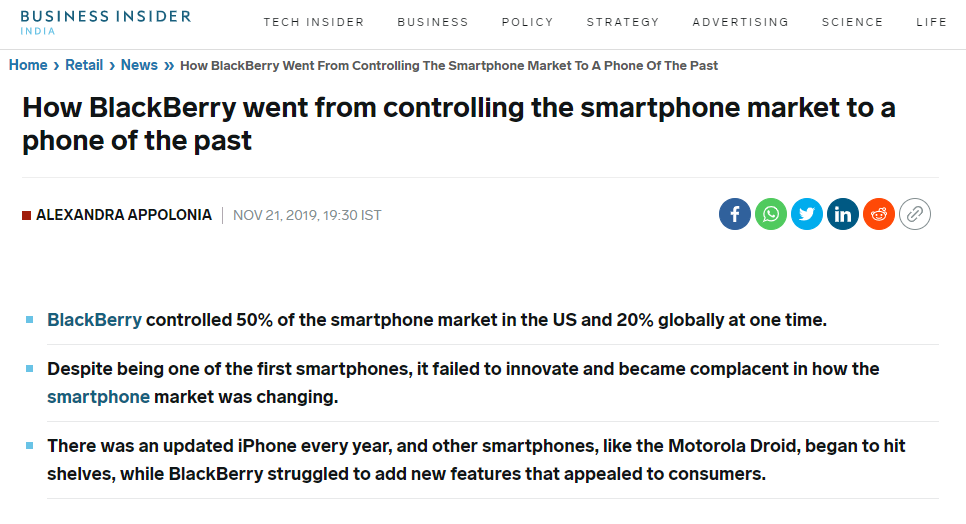 RISE AND FALL OF BLACKBERRY. Introduction | by SURAJ KUMAR | Medium