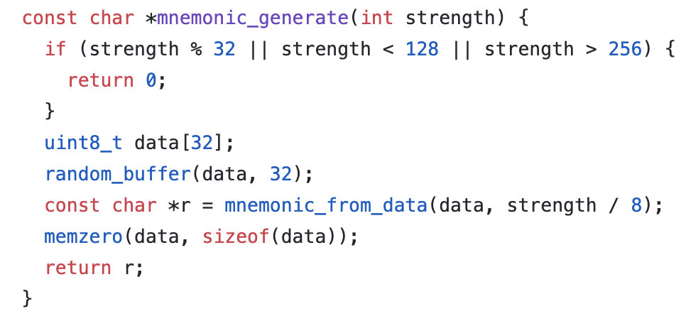 Analyzing Trezor Firmware: Mnemonic Seed Generation for Bitcoin and ...