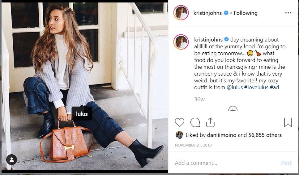 Lulus takes on influencer marketing | by Carter Page | Medium