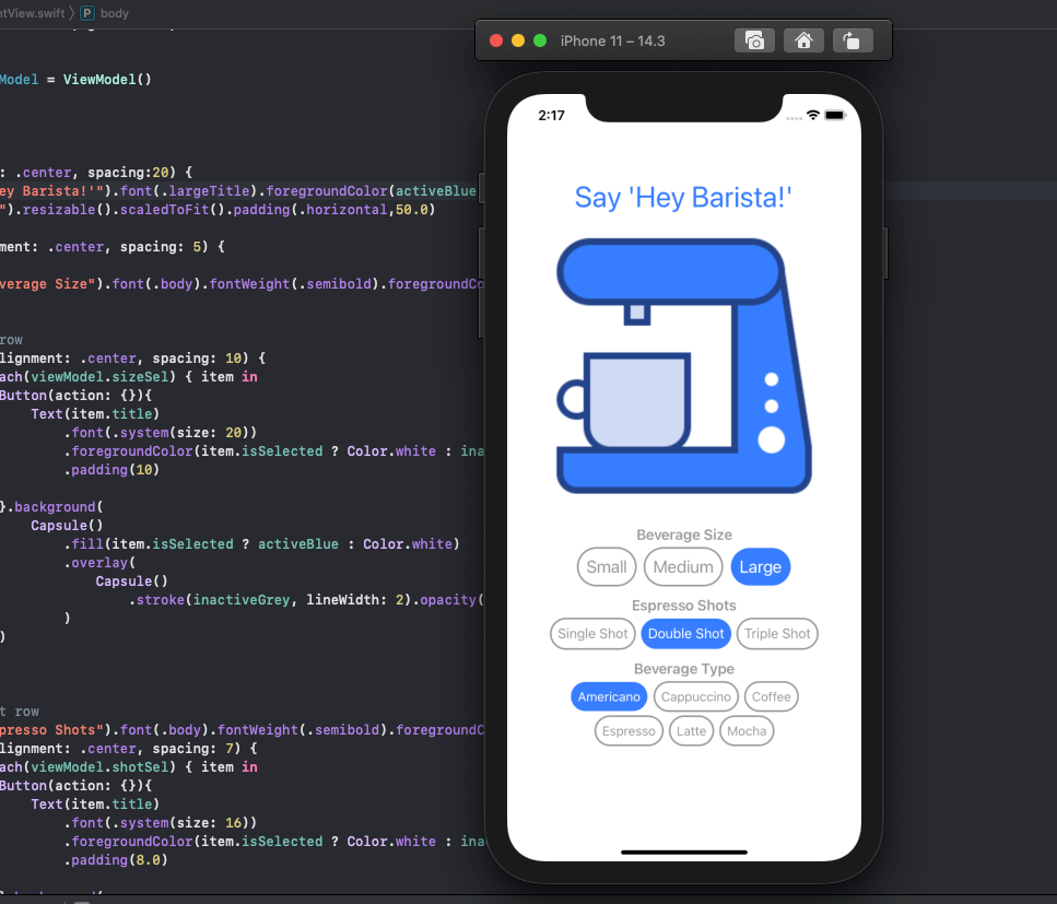 Siri Gets a Barista Job: Adding Offline Voice AI to a SwiftUI App | by Ian Lavery | Picovoice ...
