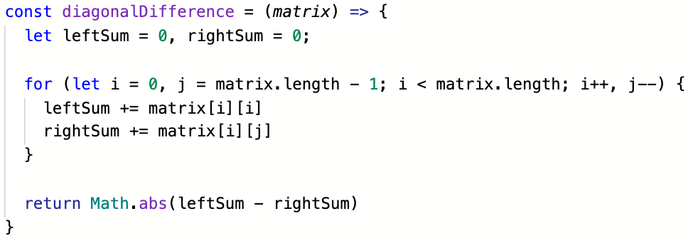 Summing Diagonals Javascript Grids By Krista Loven Medium